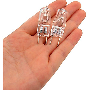 G8 Bulb, 10PCS G8 Halogen Bulb 20W 120V, G8 Base Bi-Pin Xenon Light Bulbs JCD Type, Warm White with Long Lasting Lifetime，G8 Halogen Light Bulbs Dimmable, G8 120V 20W for Under Cabinet Puck Lights