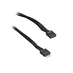 CableMod ModFlex Sleeved Internal USB (Black, 30cm)