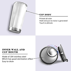 Bright Iris Flowers Hummingbirds Travel Mug Insulated Tumbler with Lid and Straw Spring Floral Beautiful Stainless Steel Vacuum Double Walled Drinking Cup Keeps Drinks Cold&Hot Water Bottle for Trave