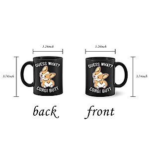 PUHEI Just A Girl Who Loves Corgis 11 Ounces Ceramic Mug Cup, Cute Corgi Dog Coffee Tea Mug Cup, Home Girls Room Office Decor, Christmas Birthday Gifts for Dog Lovers Corgi Mom Owner Girls