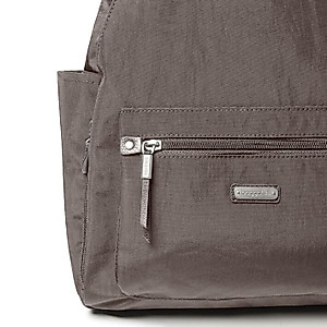 Baggallini womens New Classic Heritage With Rfid Phone Wristlet All Day Backpack, Sterling Shimmer, One Size US