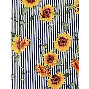 VATPAVE Mens Floral Hawaiian Shirts Casual Button Down Short Sleeve Aloha Shirts Small Black Sunflower Tropical