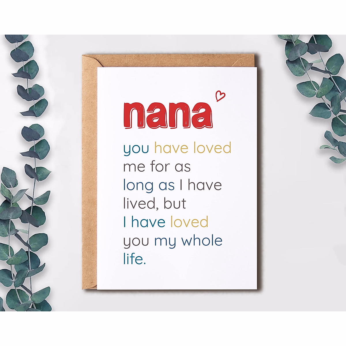 Nana You Have Loved - Special Nana's Day Card - Birthday Card For Nana - Sentimental Card For Nana - Meaningful Card For Nana…