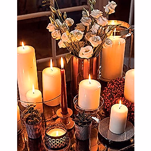 SPAAS Ivory Pillar Candles - 9 Pack | 6 Inch Large Ivory Dripless Pillar Candles | Long Burning Unscented Pillar Candles for Home Décor, Memorial, Vigil, Parties, Wedding, Decorative Lantern