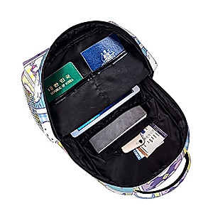 Cartoon Cat Backpack Large Capacity Laptop Bag Casual Travel Daypack