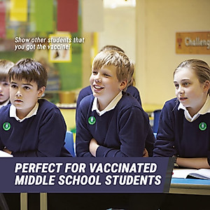 300 I Got My Flu Shot Stickers - 1.5 inch Round Circle Dots I Got Flu Shot Stickers - Vaccine Immunization Season Stickers - Green - 1 Roll of 300 Vaccine Stickers