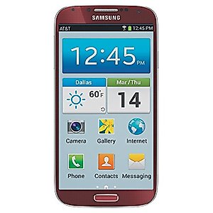 Samsung Galaxy S4 SGH-i337 4G Cell Phone, 16GB, Red, AT&T