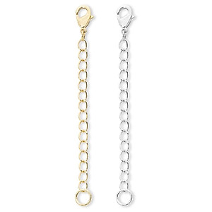 1pc Adabele Authentic 925 Sterling Silver Jewelry Making Cable Chain Extender Removable Adjustable 3 inch Extension for Necklace Anklet Bracelet SS303-3