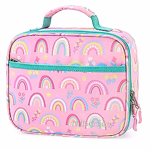 mibasies Kids Lunch Box for Girls and Boys Toddler Insulated Lunch Bag (Rainbow)