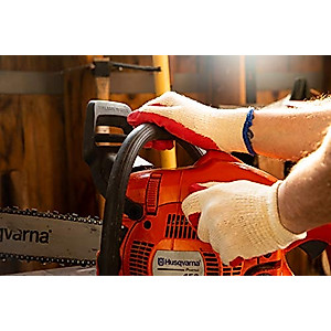 G & F Products 3106-10 String Knit Palm, Latex Dipped Nitrile Coated Work Gloves For General Purpose, 10-Pairsper Pack, Red, Large