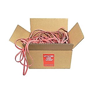 Little Red Liner Lovers® Trash Can Rubber Bands. Case of 144