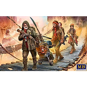 Master Box 24078-1/24 Scale - Pоst-Apocalyptic Series. The Last Bridge 3 Figures in kit