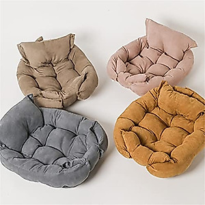 BaRdzo Multifunction Folding Square Cushion Pet Sofa Bed Waterproof Multi-Purpose Soft Dog House Mat Kennel (Color : J, Size : L)