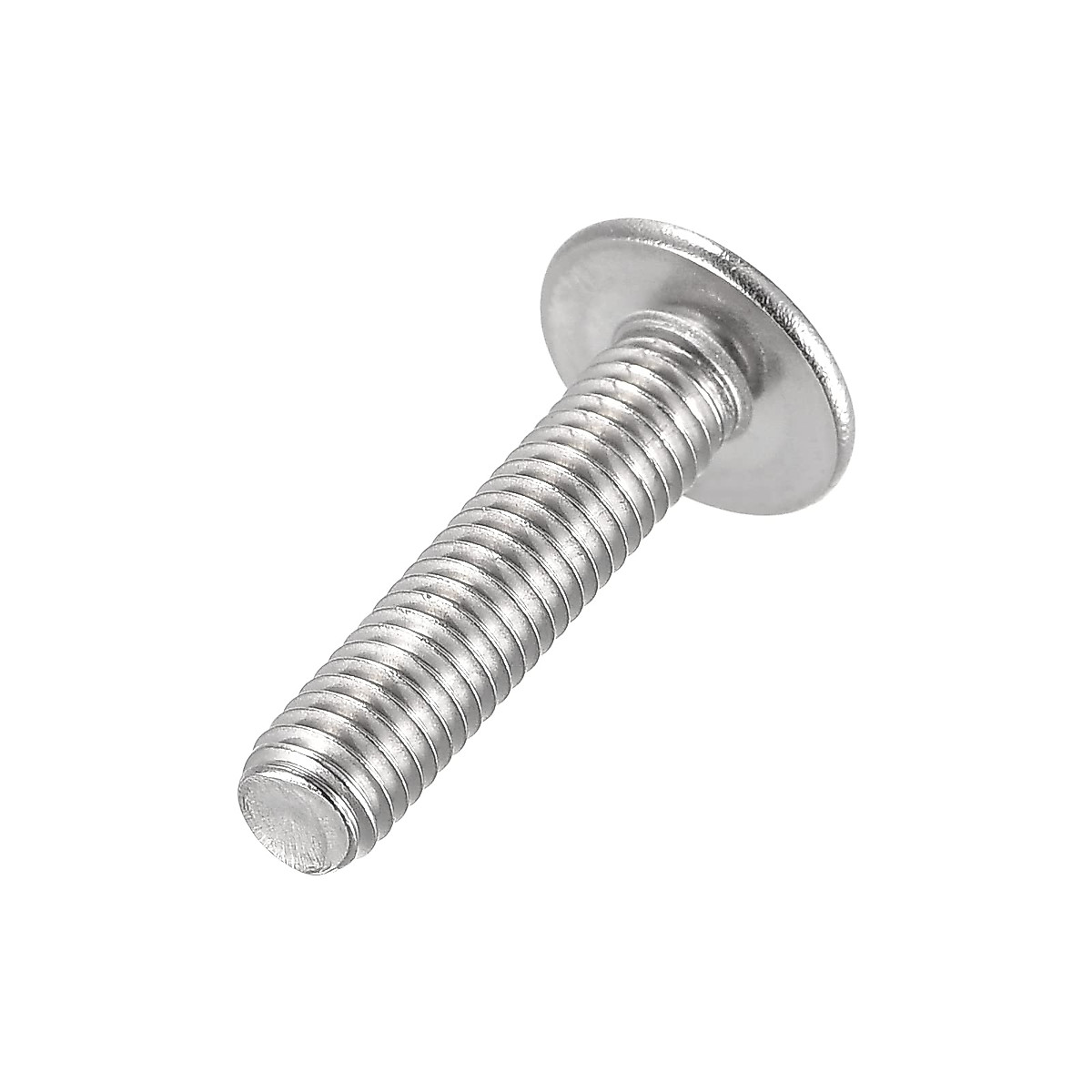 uxcell Flanged Button Head Socket Cap Screws, M5*22mm Hex Socket Drive Screw, 304 Stainless Steel Fasteners Bolts, Fully Threaded Machine Screw 50Pcs