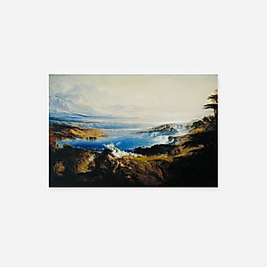 John Martin - The Plains of Heaven (1851) - Classic Painting Photo Poster Print Art Gift Home Wall Decor - Religious Nirvana God // Size: 24 x 16 Inches