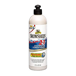 Absorbine ShowSheen 2-in-1 Shampoo & Conditioner, Sulfate and Paraben-Free, 20oz