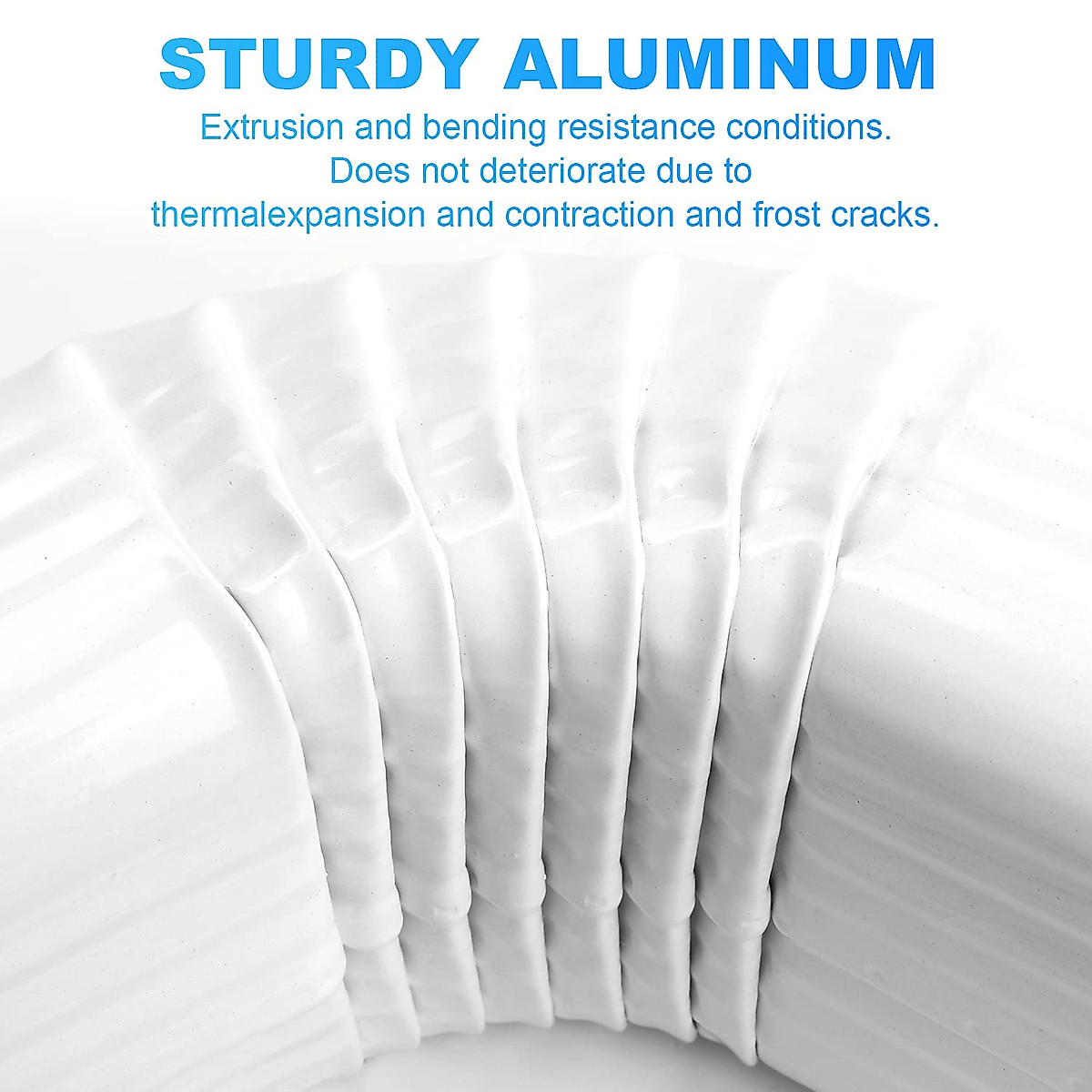 LanKstet Downspout Gutter Elbow 3" x 4"Style A Angle is 75° Aluminum-White