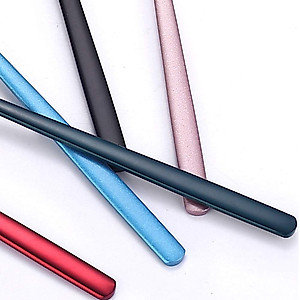 Spoons Cutlery, 18/10 Stainless Steel Korean Spoons 6 Pieces Soup Spoons (Green Gold)