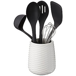 KitchenAid Tool and Gadget Set with Crock, 6-Piece, Black