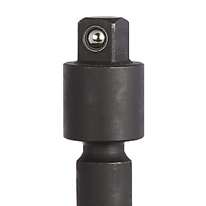 Steelman Pro 1/2-Inch Drive, 3/8-Inch Pinless Swivel Impact Extension, 36-Inch, Chromoly Steel with Black Oxide Finish, Maximum Torque Transfer Pinless Joint Design (79995)