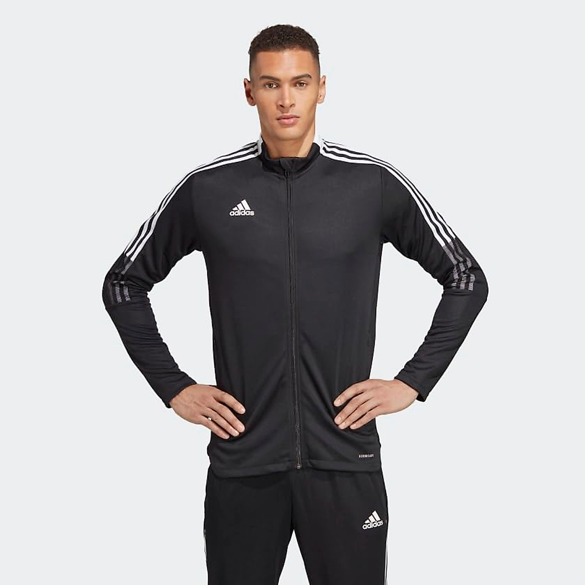 adidas Men's Tiro 21 Track Jacket, Black, Small