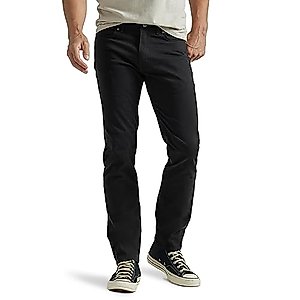Lee Men's Extreme Motion Slim Straight Jean Black 29W x 30L