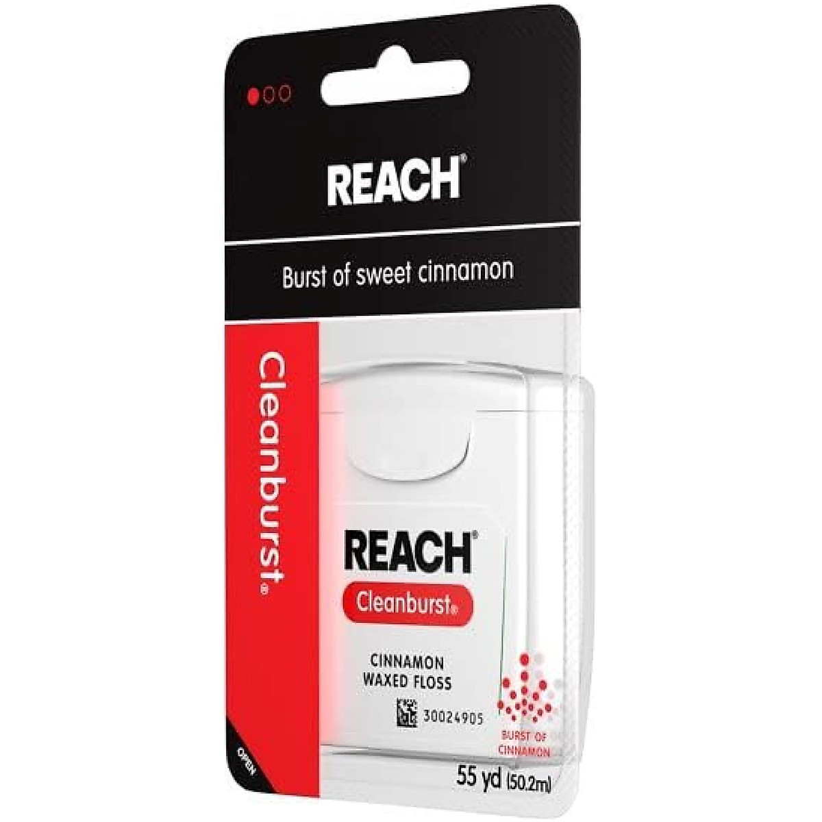 REACH Cleanburst Waxed Floss Cinnamon 55 Yards (Pack of 3)