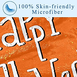 Halloween Bats on Black and White Chevron Prints Soft Warm Cozy Blanket Throw for Bed Couch Sofa Picnic Camping Beach, 150×100cm