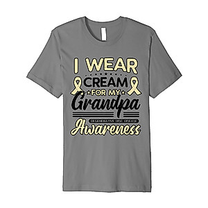 Degenerative Disc Disease Ninja I Wear Cream For My Grandpa Premium T-Shirt