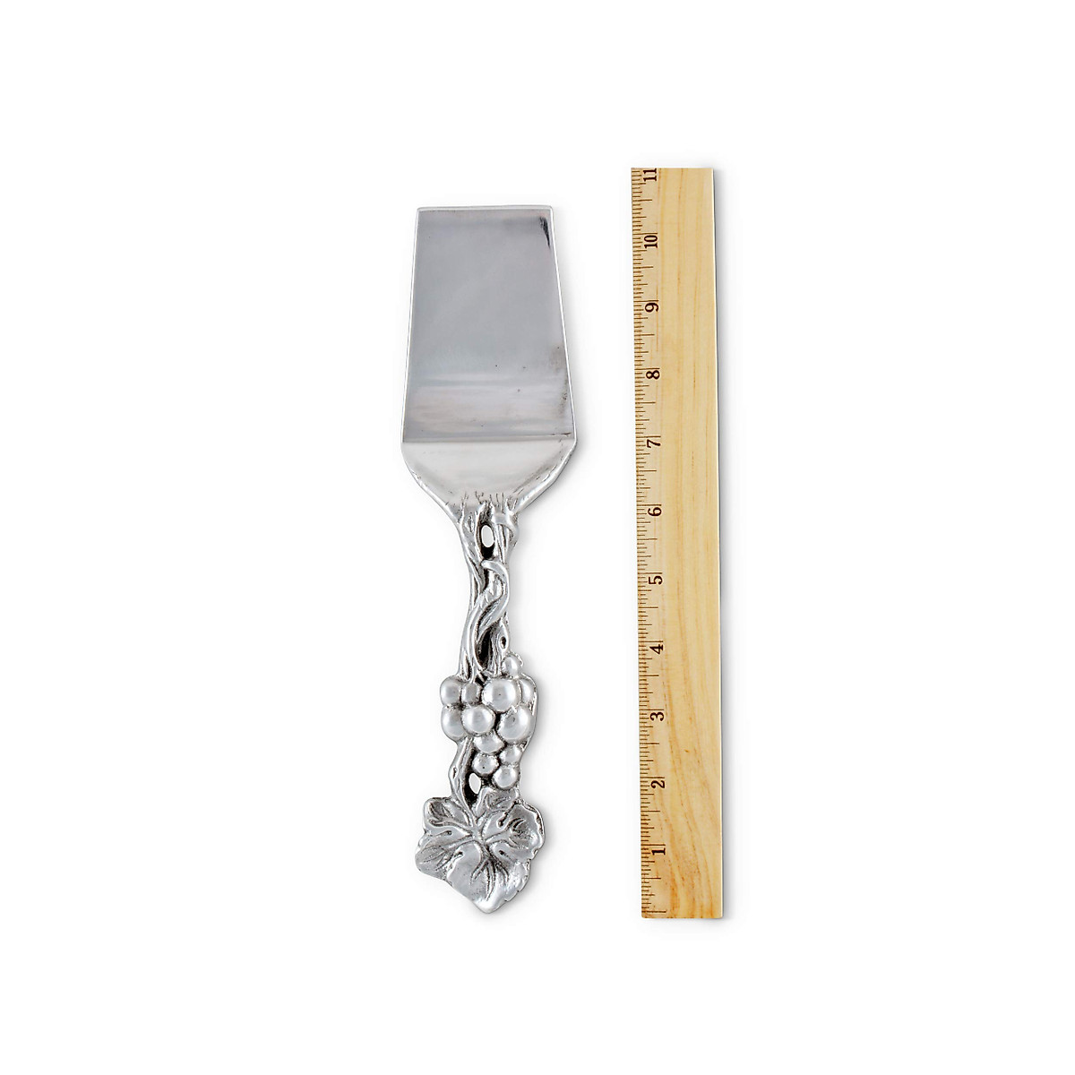 Arthur Court Metal Pie/Cake/Lasagna Server Grape Pattern Sand Casted In Aluminum With Artisan Quality Hand Polished 10.75 Inch Long Spatula