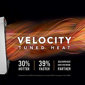 Vornado Velocity 5 Whole Room Space Heater with Auto Climate Control, Timer, and Safety Features, White, Large