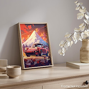 Inspirational Wall Art Co. - Performance | 2023 Porsche 911 - Car Posters for Boys Room - Car Wall Decor - Car Room Decor - Car Posters for Men | 11x14 Inches Unframed