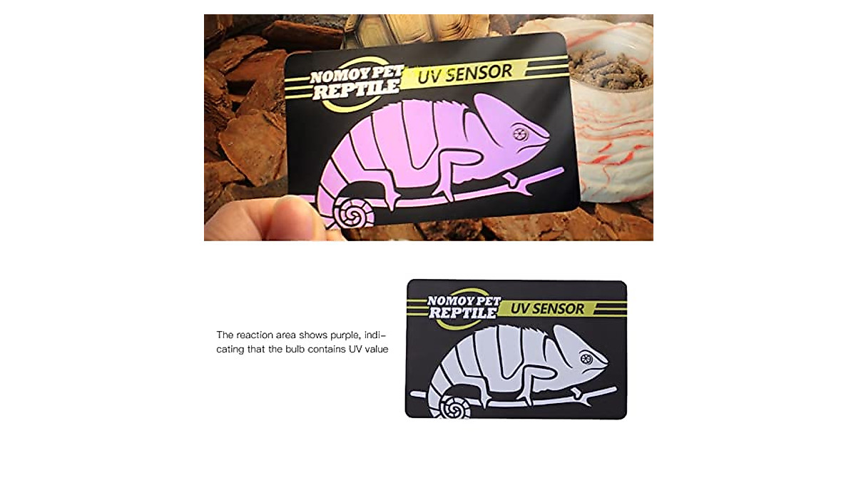 HEEPDD 5Pcs UVB Sensor Cards for Reptile UV Testing - Fast & Reusable
