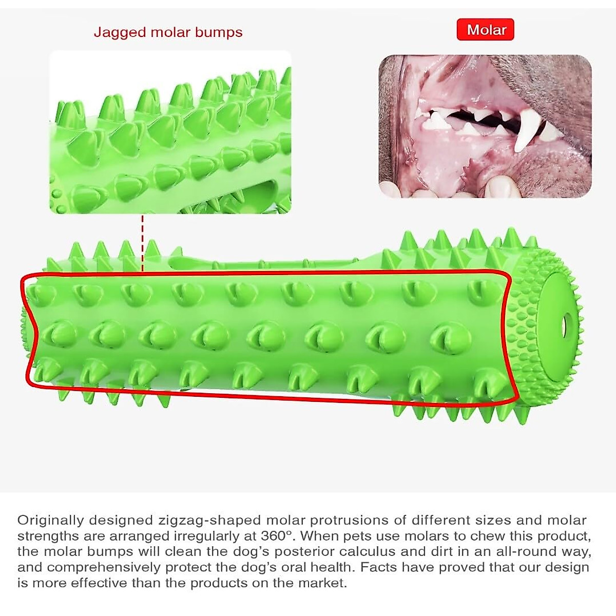 Nico's Friends Interactive Dental Toy for Dogs – Squeaky Puzzle to Clean Teeth and Promote Oral Health – Perfect for Small, Medium, and Large Breeds.