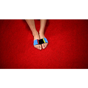 Tumbl Trak Sticky Toes Unisex Shoe Insert, Blue, for Ball of Foot Training