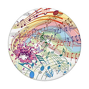 Cute Music Note Treble Clef Bass Vintage for Musicians PopSockets PopGrip: Swappable Grip for Phones & Tablets