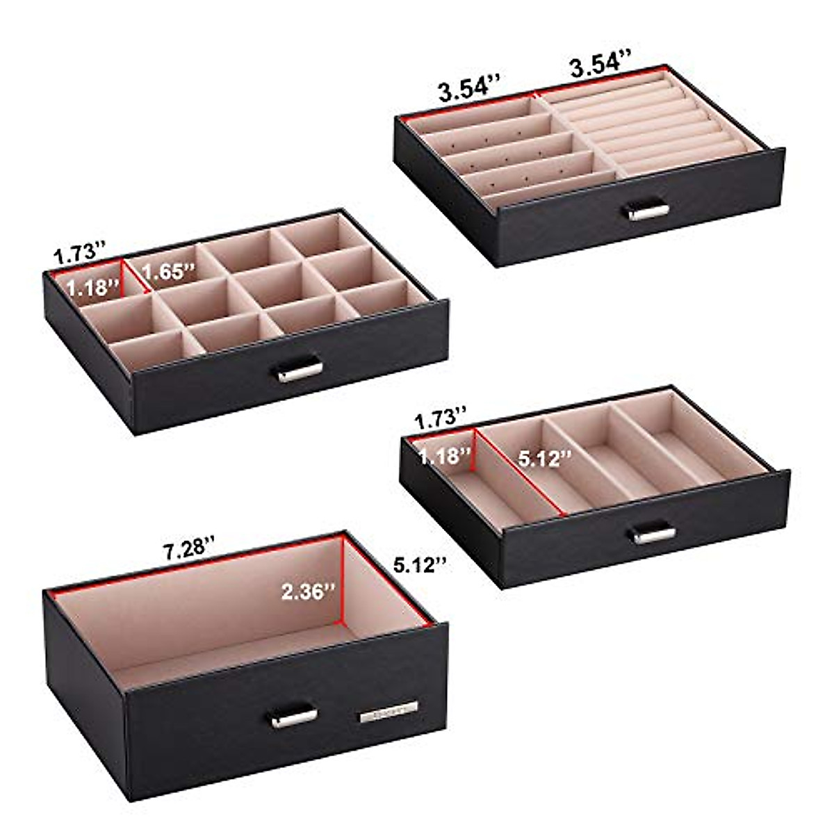 Homde Leather Jewelry Box + Jewelry Stand