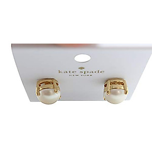 Kate Spade New York Pearl Gumdrop Stud Earrings (Cream)