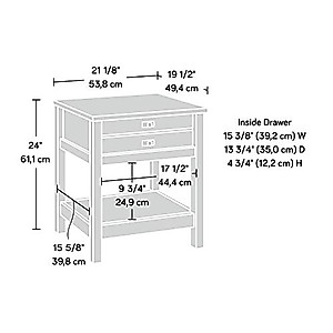 Sauder Cottage Road Night Stand, Soft White Finish