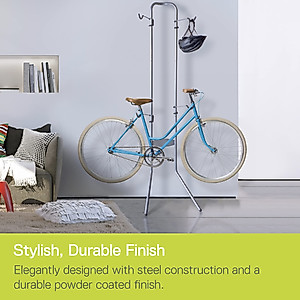 Delta Cycle Michelangelo 2 Bike Storage Rack - Gravity Wall Bike Rack - Fully Adjustable Bike Rack Garage for Road, MTB, and Hybrid Bicycles - Vertical Bike Rack Holds Up to 80 lbs