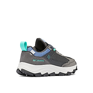 Columbia Women's Hatana Max Outdry Hiking Shoe, Dark Grey/Electric Turquoise, 9