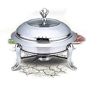 Chafing Dishes Chafing Dish Buffet Set, Food Warmers Server Warming Tray Round Rectangular Chafers, Stainless Steel Square Chafer, Round Food Warmer Chafing For Catering Warmer Chafer Set, Energy Effi