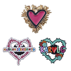 Karol G Enamel Pins Set Funny Women Girls Metal Brooch Pins for Backpacks Hats Bags Clothes Decoration