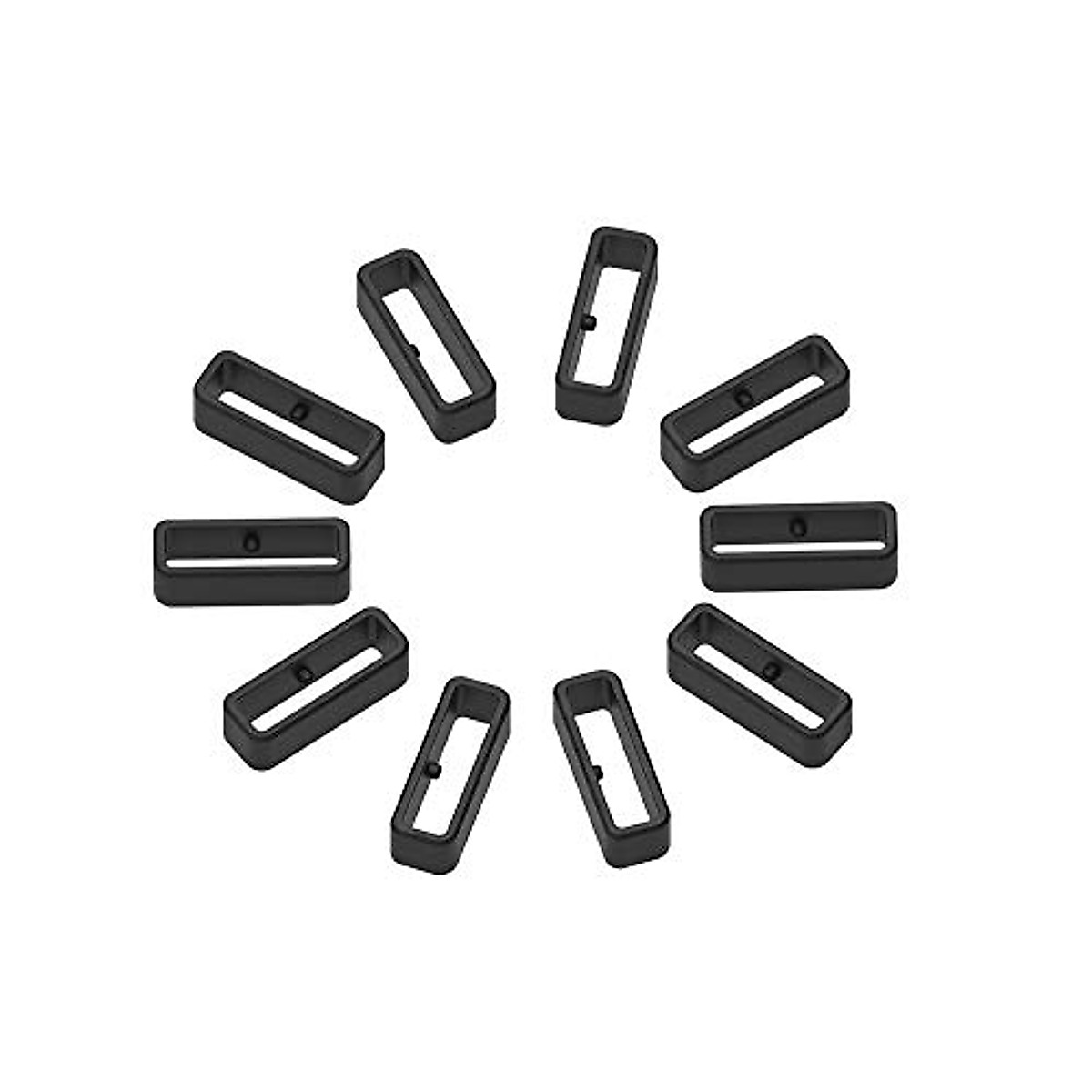 RuenTech 6-Pack Band keeper Compatible with Disney Magic Band/Magic Band 2.0/Magic Band+, Silicone Fastener Rings Security Loop/Holder/Retainer for Disney Magic Band For Kids (Black-6pcs)