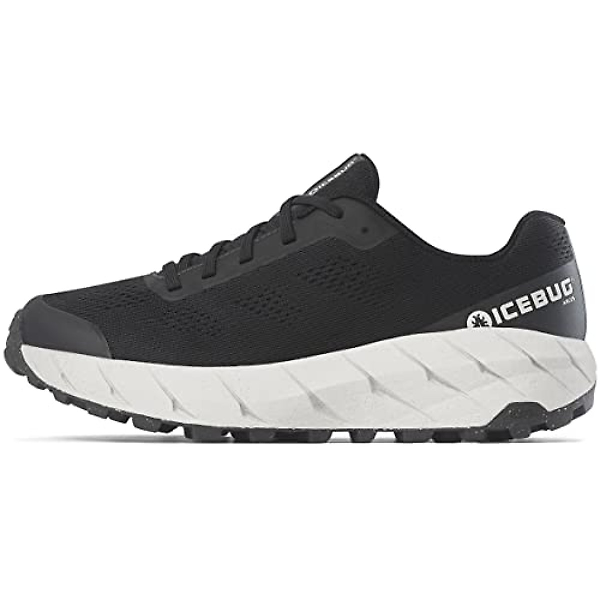 Icebug Womens Arcus RB9X Road Running Shoe with Traction Sole, Black, L07.0
