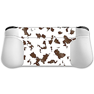 MightySkins Glossy Glitter Skin Compatible with Logitech G Cloud Gaming Handheld - Brown Cow | Protective, Durable High-Gloss Glitter Finish | Easy to Apply | Made in The USA