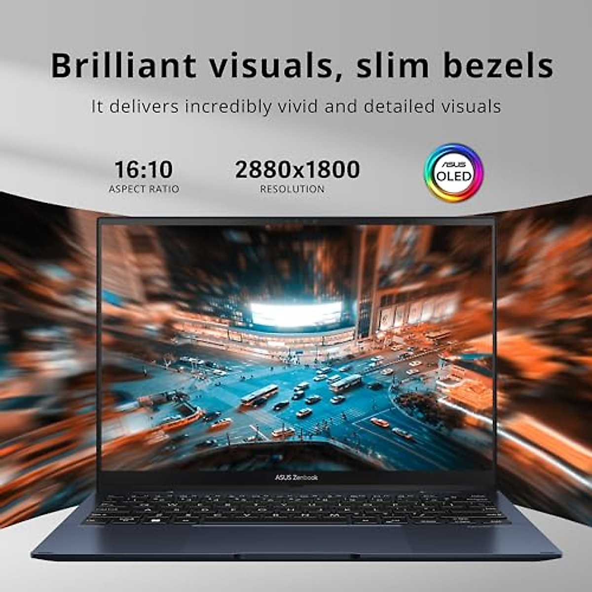 asus Zenbook S 13 Flip 2-in-1 Laptop, 13.3'' 2.8K Touchscreen, Intel Core i7-1260P, 16GB LPDDR5, 1TB SSD, Intel Iris Xe Graphics, Backlit Keyboard, FHD Camera, WiFi 6E, Win 11, Blue, 32GB USB Card