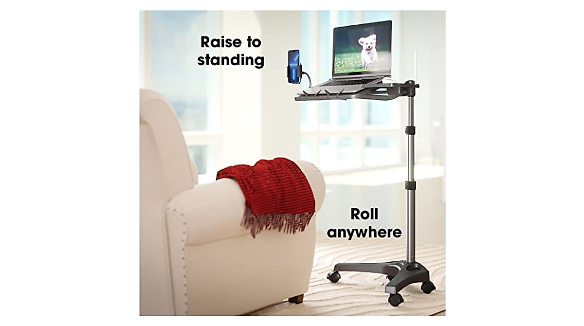 LEVO G2 V16 Mobile Laptop Stand – Ergonomic Adjustable Rolling Desk