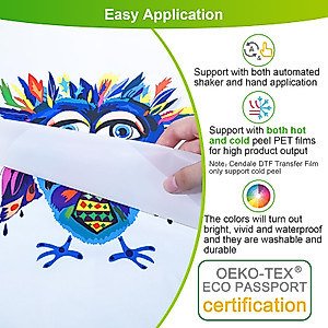 DTF Powder, 500g DTF Adhesive Powder,White Digital Transfer DTF Powder for Sublimation, DTF Hot Melt Adhesive Powder for All DTF and DTG Printers, DTF PreTreat Transfer Powder for All Color/Fabric