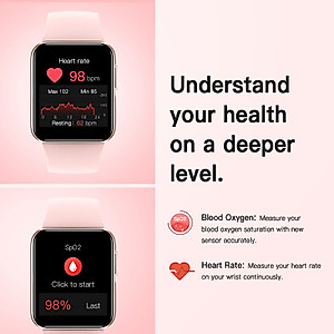 ZOSKVEE Smart Watch, Smartwatch for Android & iOS with Heart Rate, Blood Oxygen Monitor & Sleep Tracker, 1.4" Dynamic Watch Face 5ATM Waterproof, Fitness Tracker 30 Days Standby for Men, Women